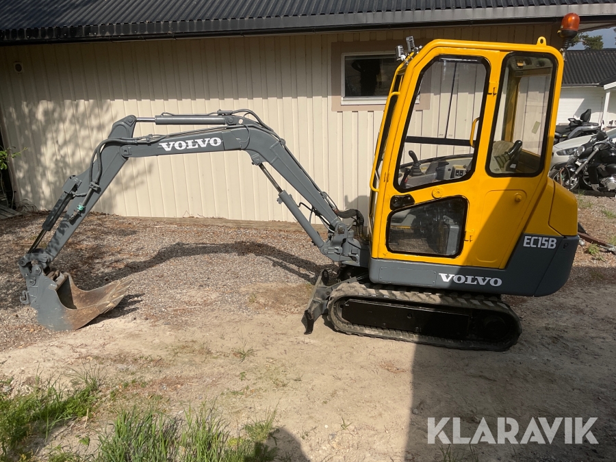Grävmaskin Volvo Ec15, Piteå, Klaravik auktioner