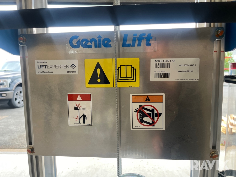 Meteriallyft Geine GL-10, Jönköping, Klaravik auktioner