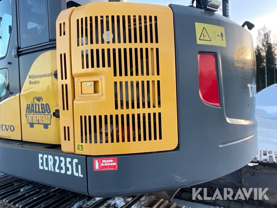 Grävmaskin Volvo ECR235CL, Bollnäs, Klaravik auktioner