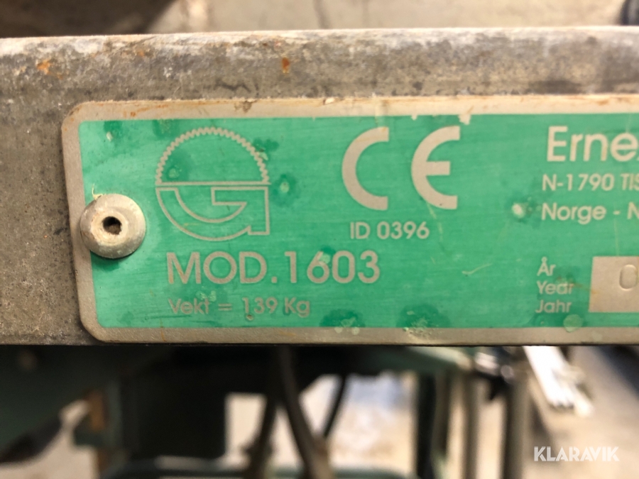 Gjerdesåg Ernex 1603