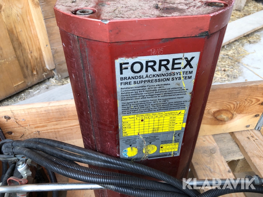 Klaravik Auktioner | Brandsläckningsutrustning Forrex