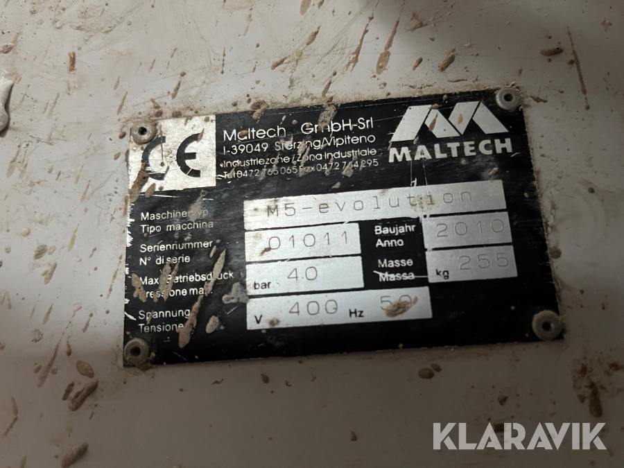Puts / Spackelpump Maltech M5 Evolution, Falkenberg, Klaravi