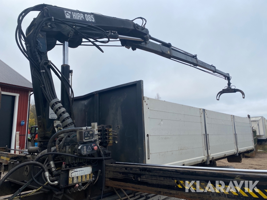 Kranflak Hiab 085-3, Uppsala, Klaravik auktioner