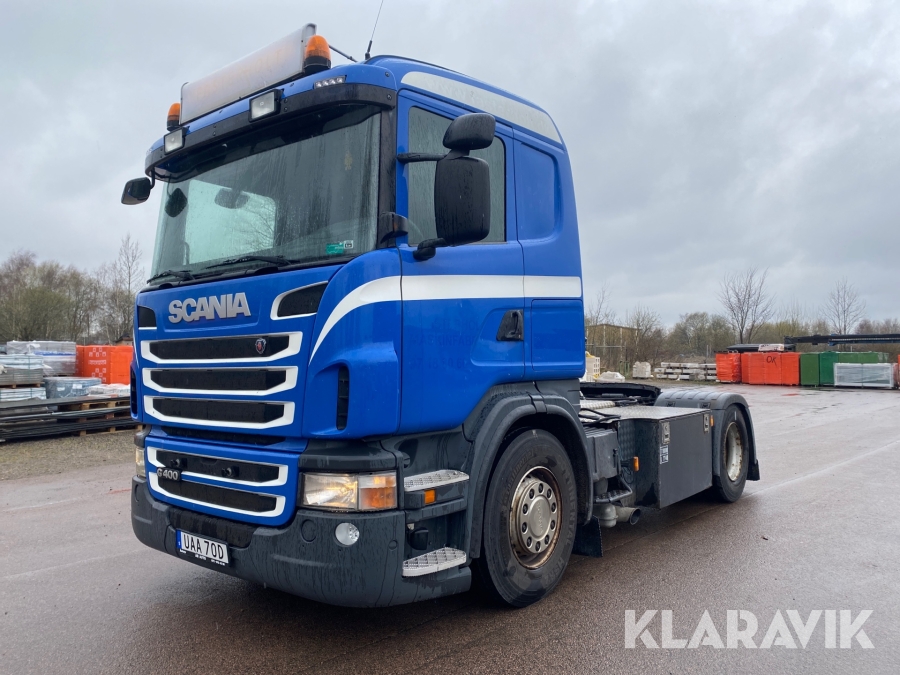 Dragbil Scania G400 4X2HNA, Åstorp, Klaravik auktioner
