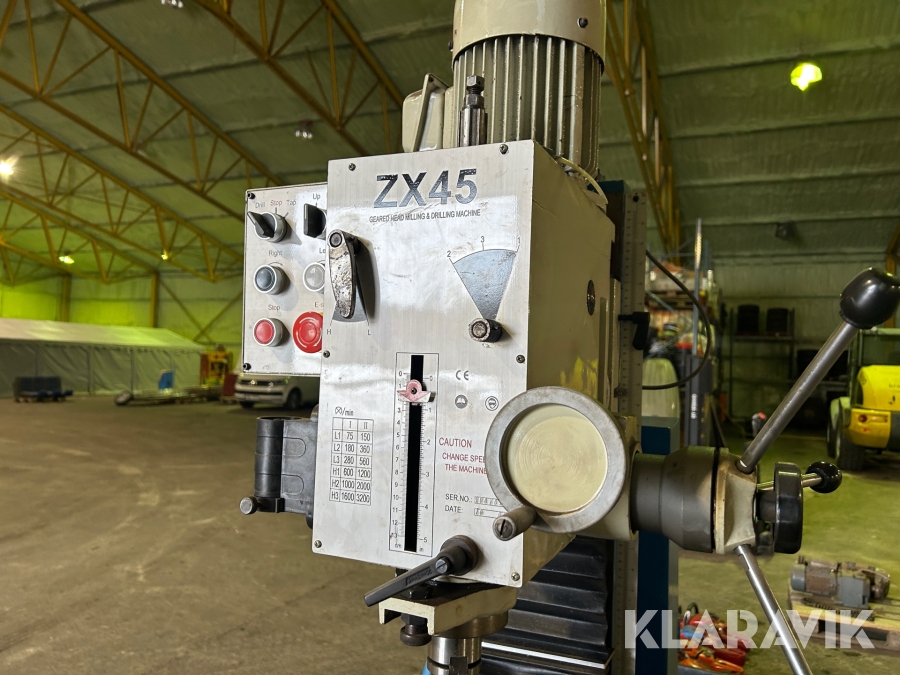 Borr & fräsmaskin Hawk ZX45, Härnösand, Klaravik auktioner