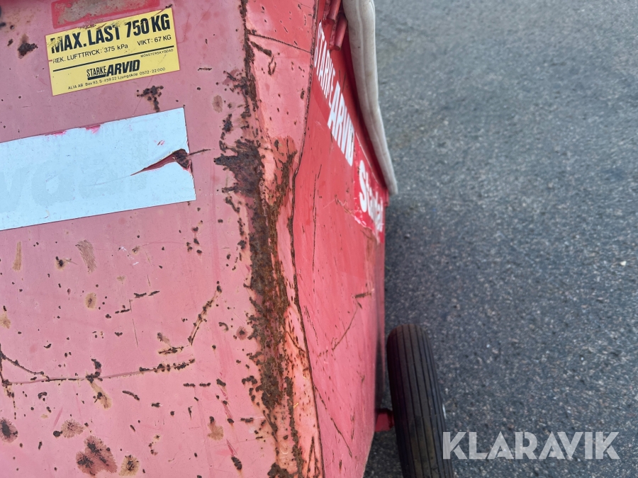 Fodervagn Starke Arvid 400L/750KG, Svalöv, Klaravik auktione