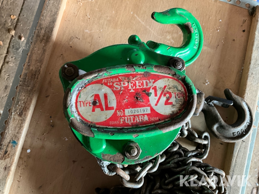 Lyftblock Futaba Speed, Kristinehamn, Klaravik auktioner