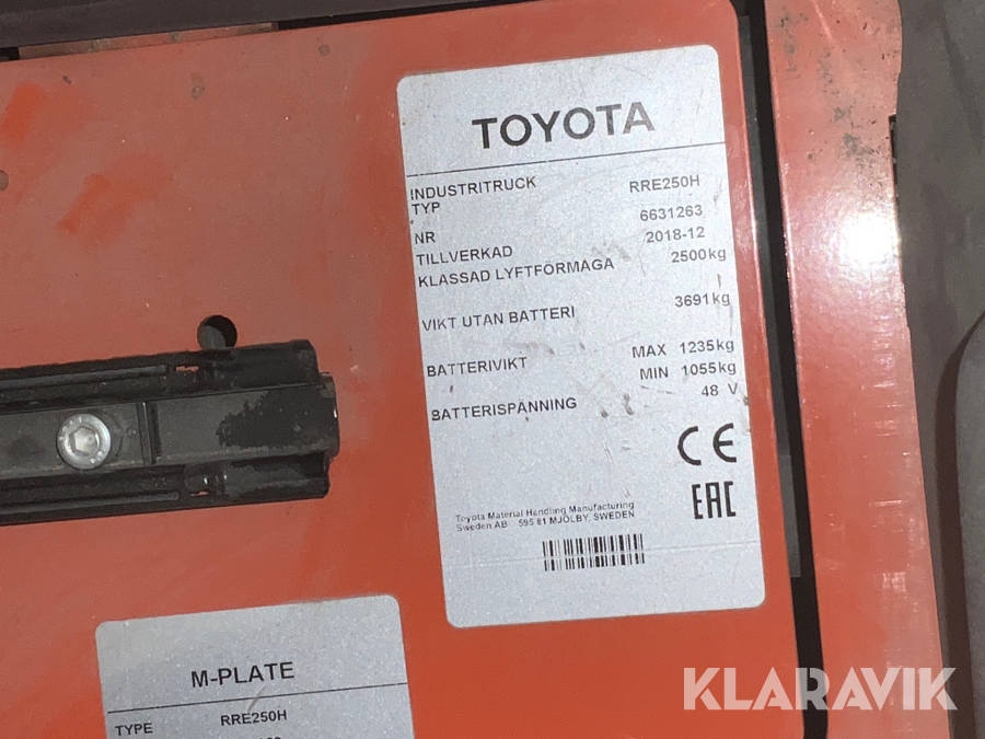 Truck BT Toyota RRE250H BT reflex