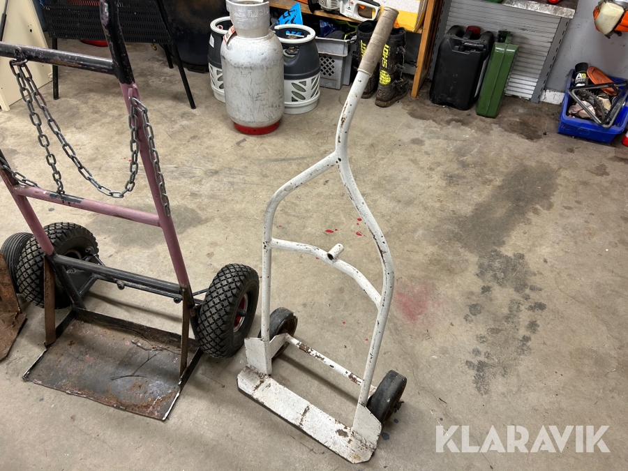 Gasol kärra 3 st, Vara, Klaravik auktioner