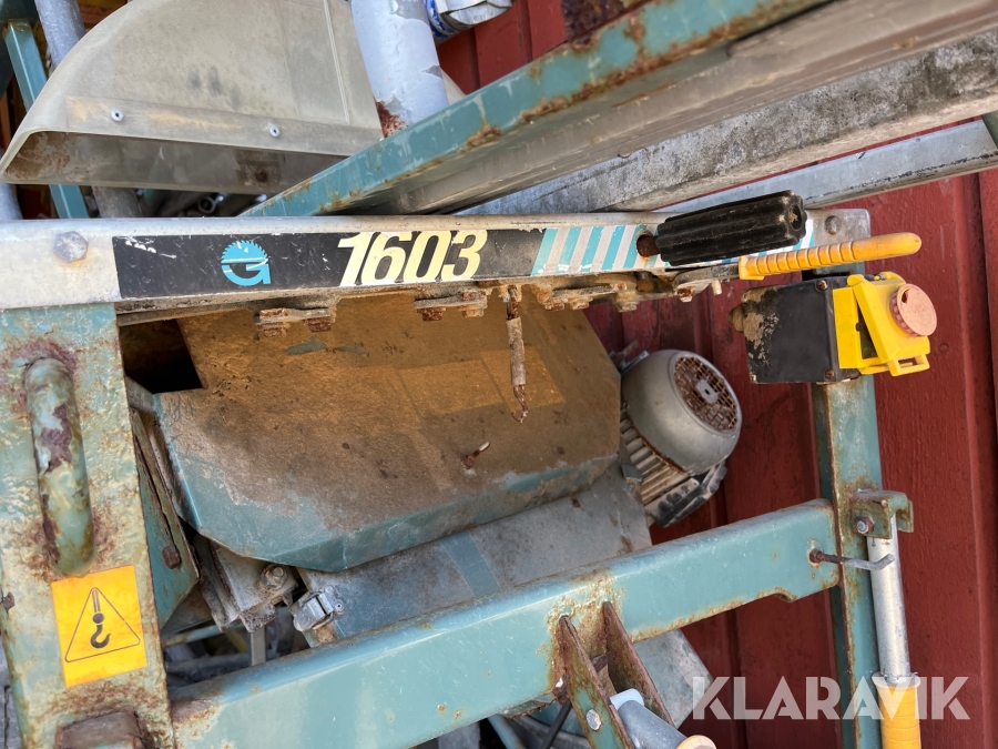 Byggsåg med sågbord Ernex 1603, Varberg, Klaravik auktioner
