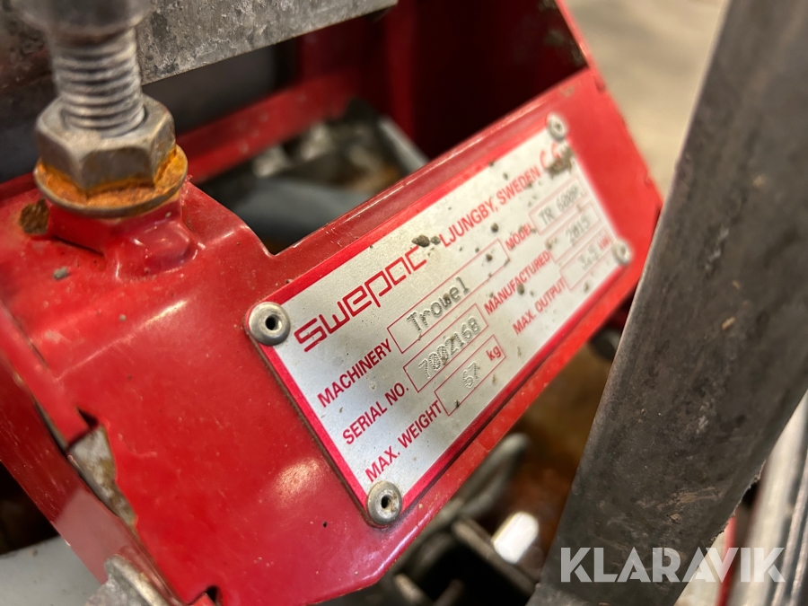 Glättare Swepac TR 600P, Mark, Klaravik auktioner