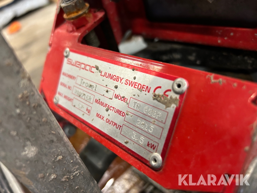 Glättare Swepac TR 600P, Mark, Klaravik auktioner