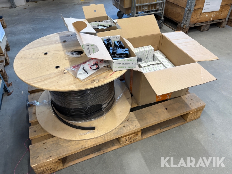 Flatkabel samt adaptrar + ändkåpor Wieland NRG gesis, Malmö,
