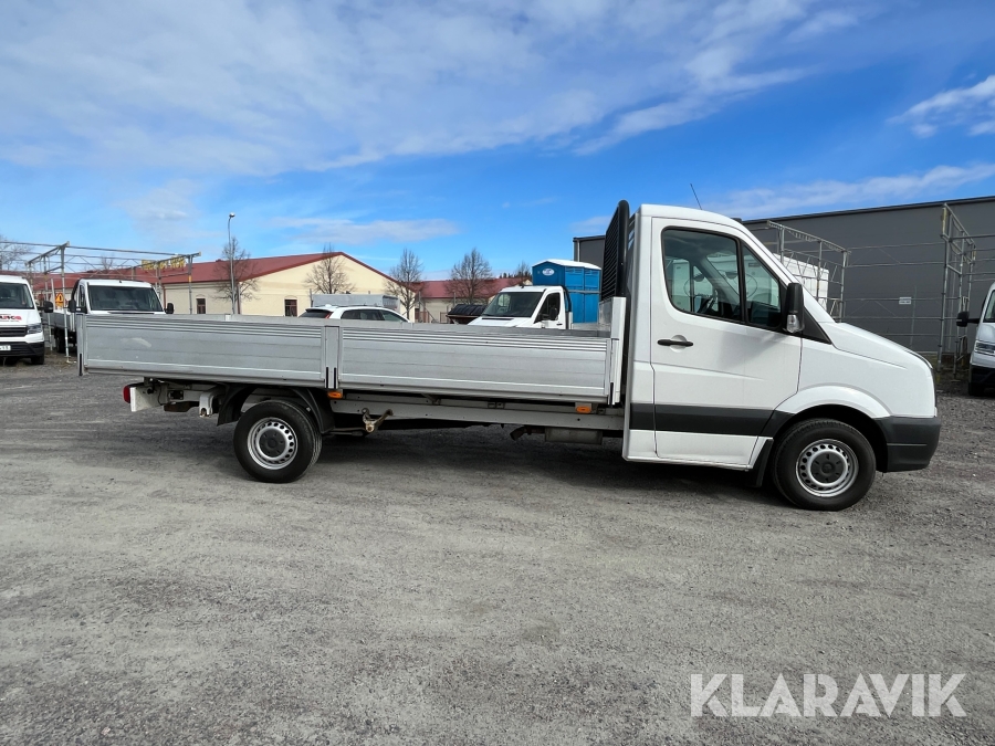 Flakbil Volkswagen Crafter, Jönköping, Klaravik auktioner