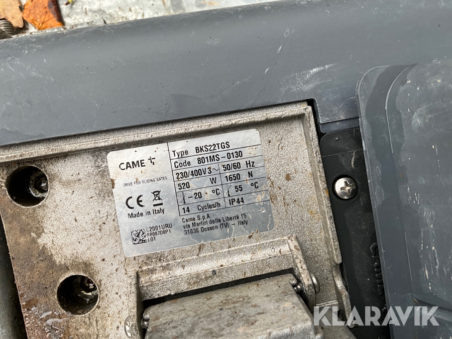 Motordriven skjutgrind Demex Svalan, Storuman, Klaravik aukt