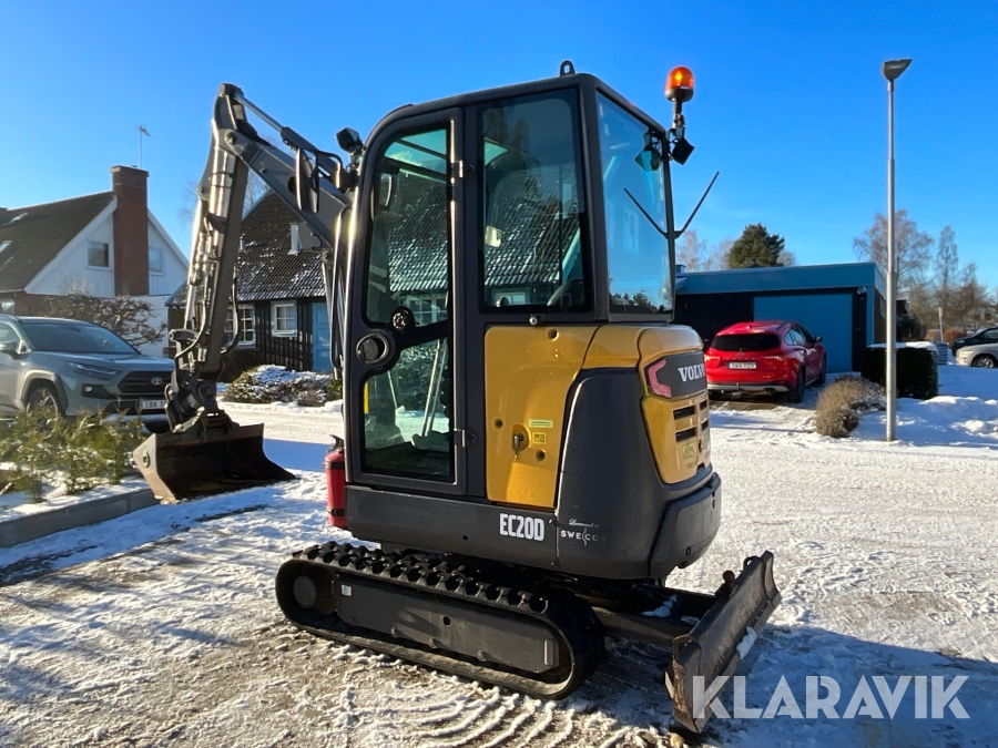 Grävmaskin Volvo EC20D, Växjö, Klaravik auktioner