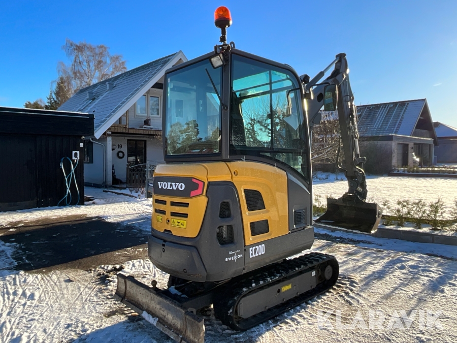 Grävmaskin Volvo EC20D, Växjö, Klaravik auktioner