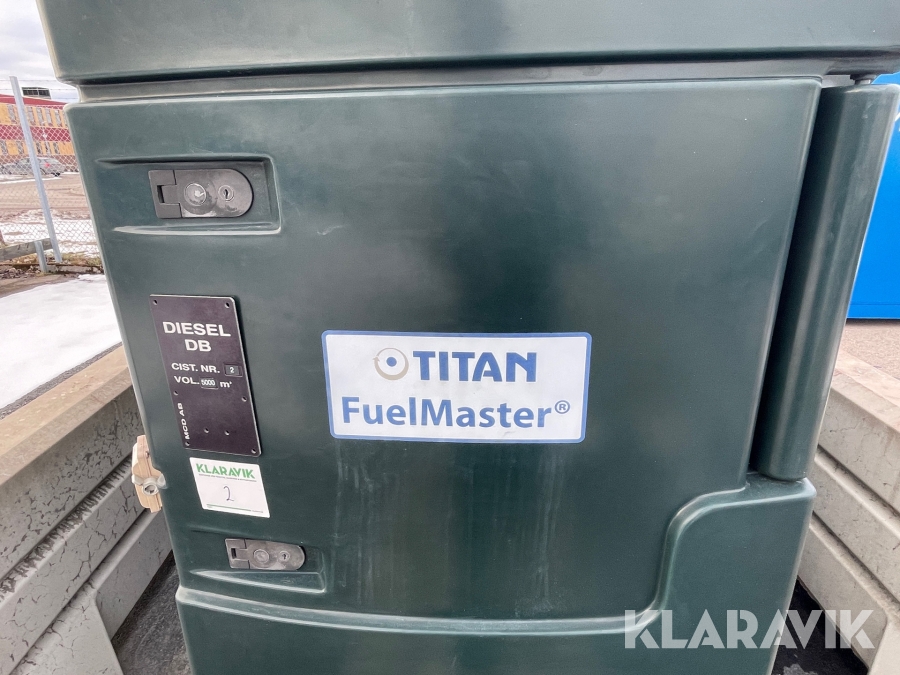 Dieseltank Titan Fuelmaster, Uppsala, Klaravik auktioner
