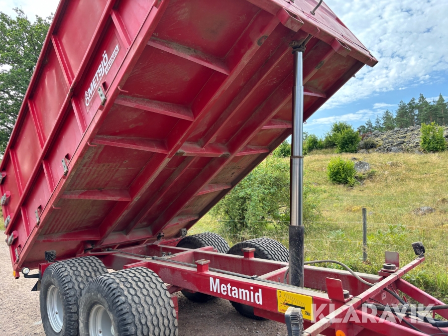 Tippvagn Metsjö MetaMid 14ton, Kinda, Klaravik auktioner