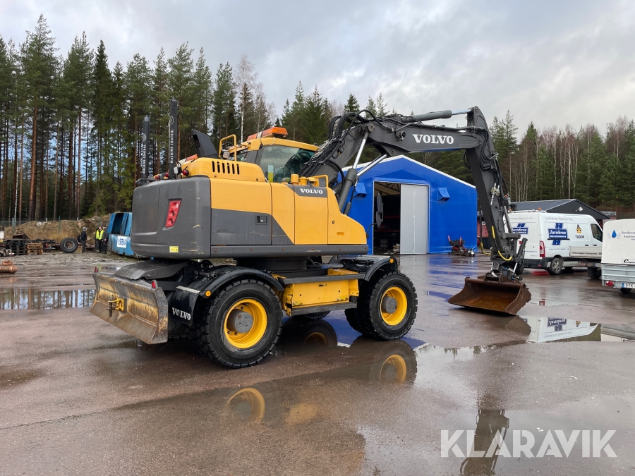 Grävmaskin Volvo EW140D, Arvika, Klaravik auktioner