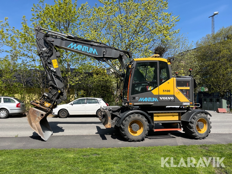 Hjulgrävare Volvo EWR150E, Göteborg, Klaravik auktioner