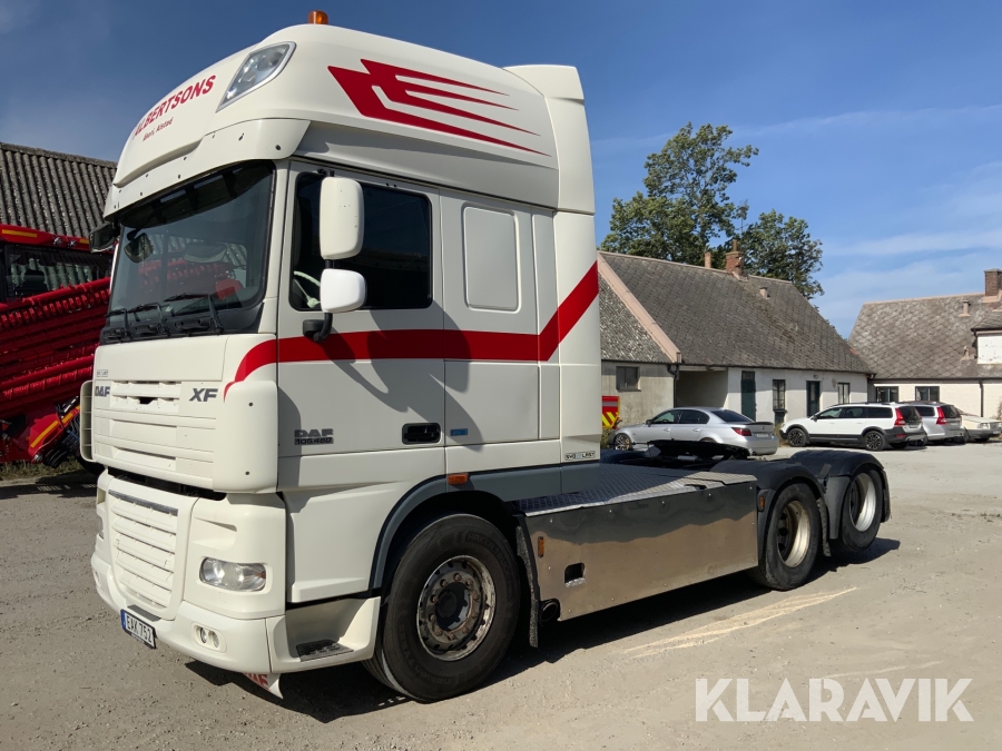 Dragbil DAF 105.460, Trelleborg, Klaravik auktioner