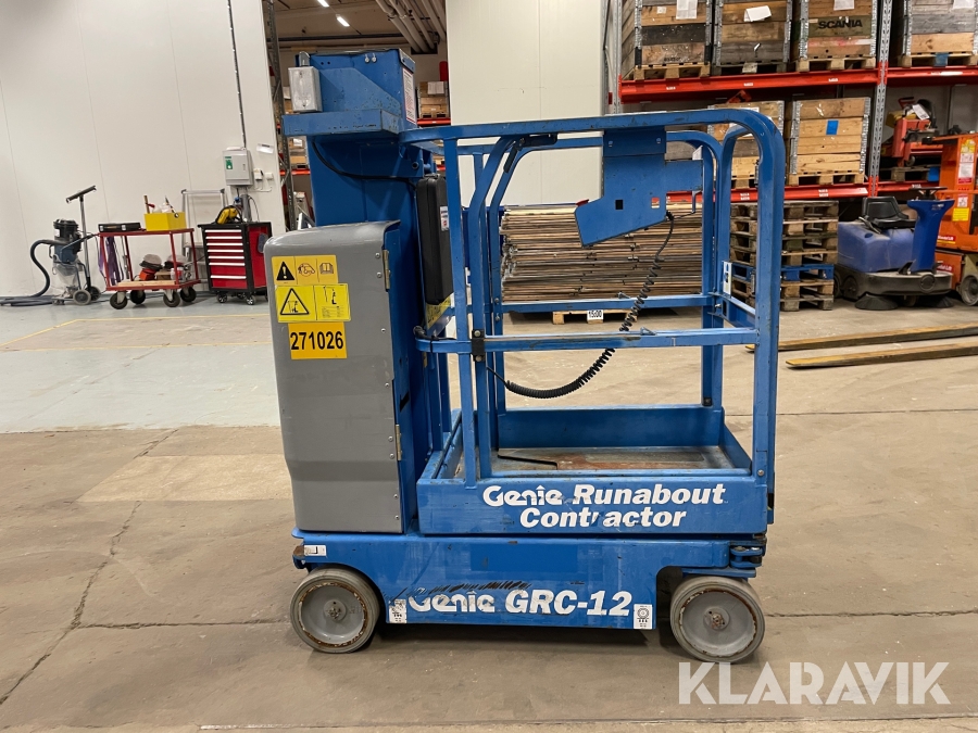 Pelarlift Genie GRC-12, Svalöv, Klaravik auktioner