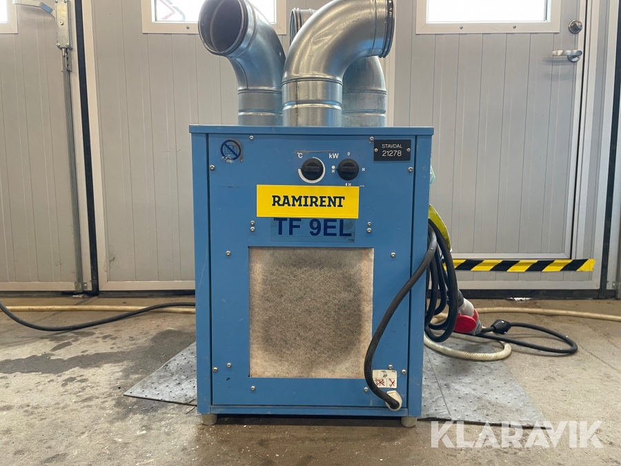 Klaravik Auktioner | Varmluftsfläkt med luftfördelare El-Björn TF 9EL-S