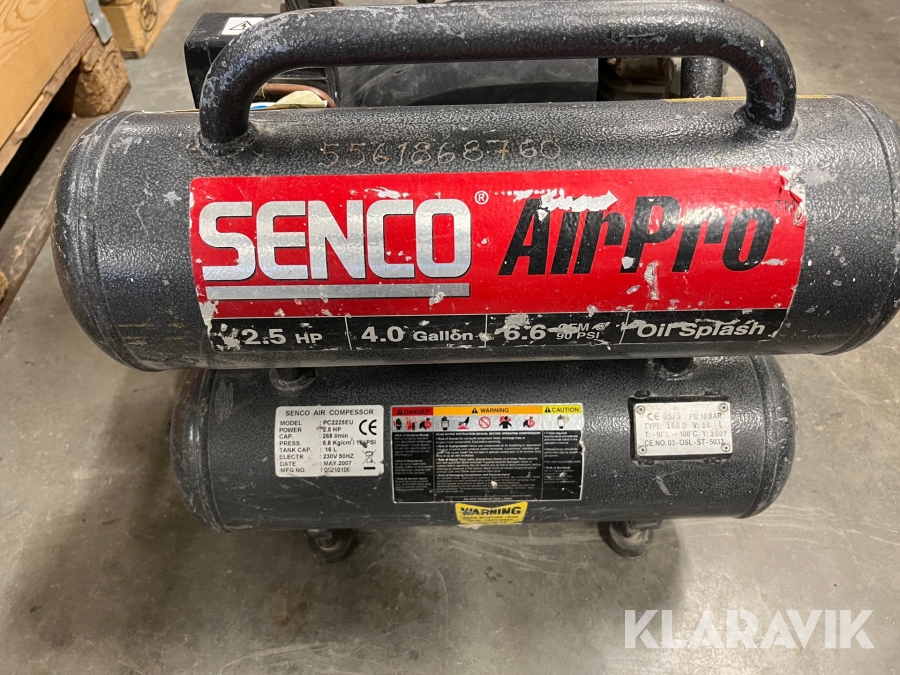 Kompressor Senco, Stockholm, Klaravik auktioner