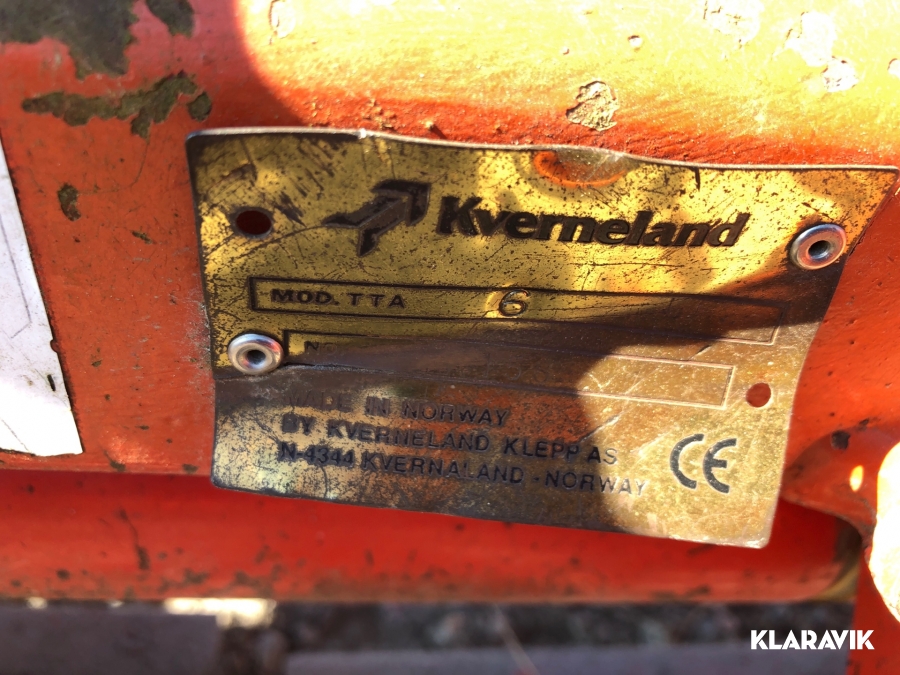 Harv Kverneland TTA 6 6 meter