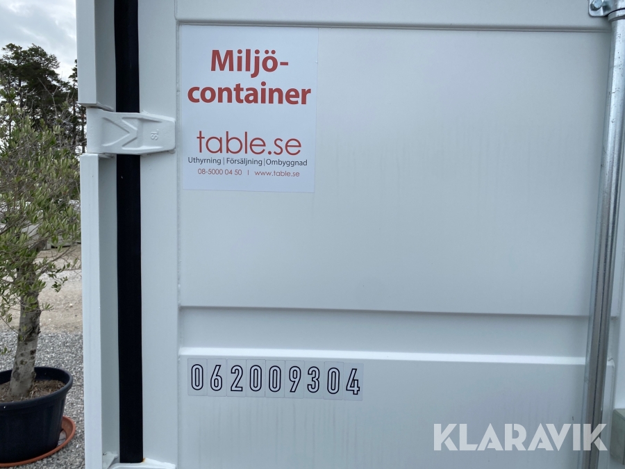 Miljöcontainer 8 fot, Gotland, Klaravik auktioner