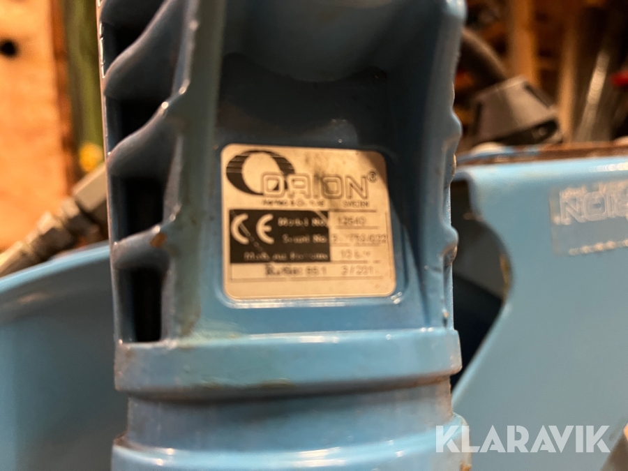 Fettpump Orion 10bar, Sandviken, Klaravik auktioner