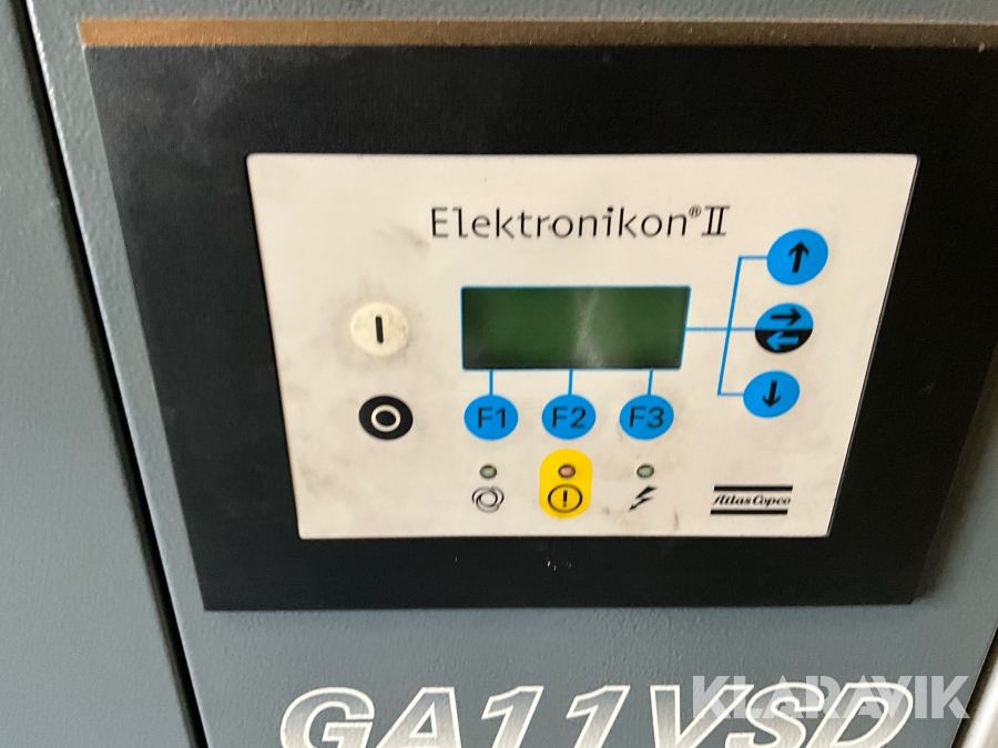Kompressor Atlas Copco GA11VSD, Värnamo, Klaravik auktioner