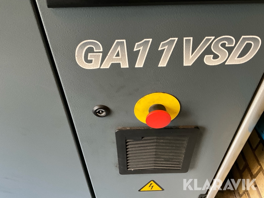 Kompressor Atlas Copco GA11VSD, Värnamo, Klaravik auktioner