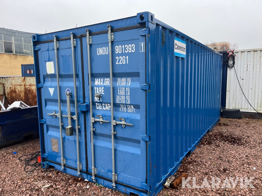 Container 20 fot, Västerås, Klaravik auktioner