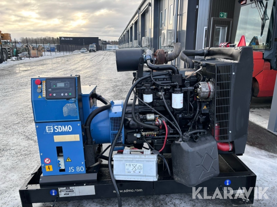 Generator SDMO JS80K, Enköping, Klaravik auktioner
