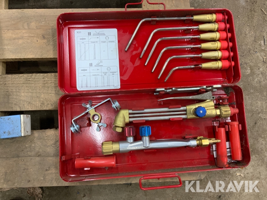 Skärmunstycken för stål AGA 21 x Original, Tibro, Klaravik a