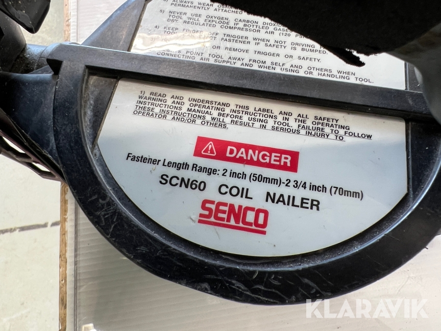 Spikpistol luftdriven Senco SCN60, Svalöv, Klaravik auktion