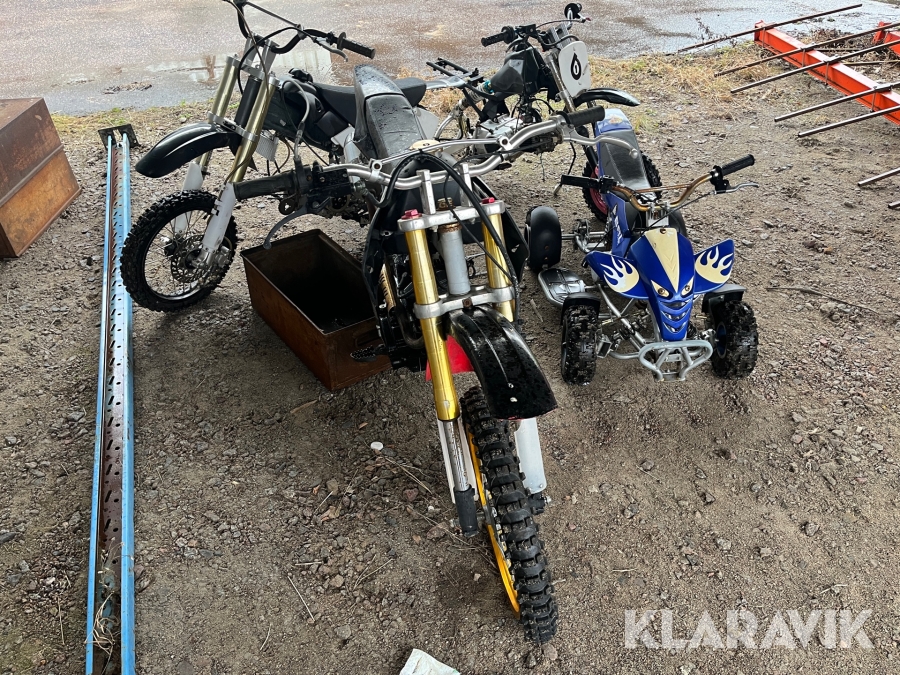 MC Fiddy, Cross Loncin mfl, Mjölby, Klaravik auktioner