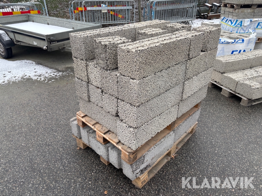 Diverse Lecablock / Murblock, Sjöbo, Klaravik auktioner