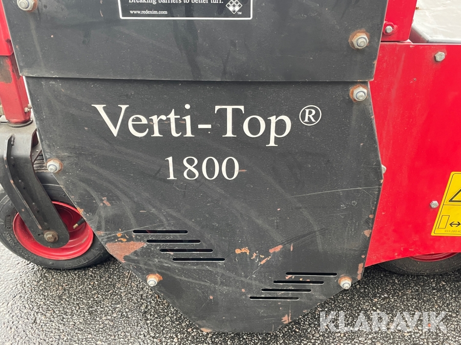 Städmaskin för konstgräs Redexim Verti-Top 1800, Mölndal, Kl