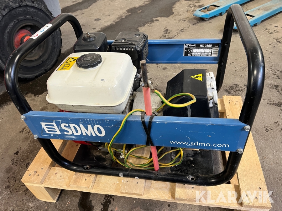 Elverk SDMO HX 2500, Trollhättan, Klaravik auktioner