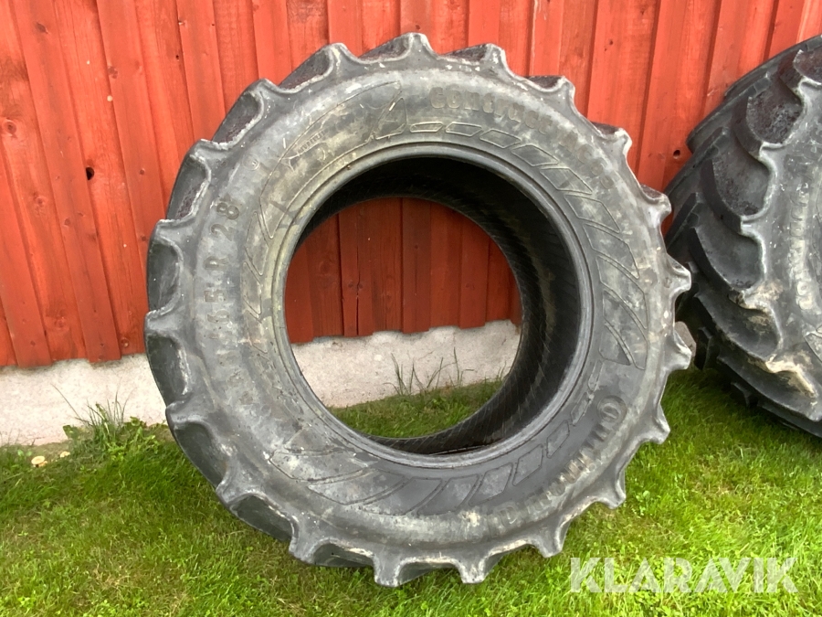 Traktordäck Continental 600/65 R38, 480/65 R28, Alingsås, Kl