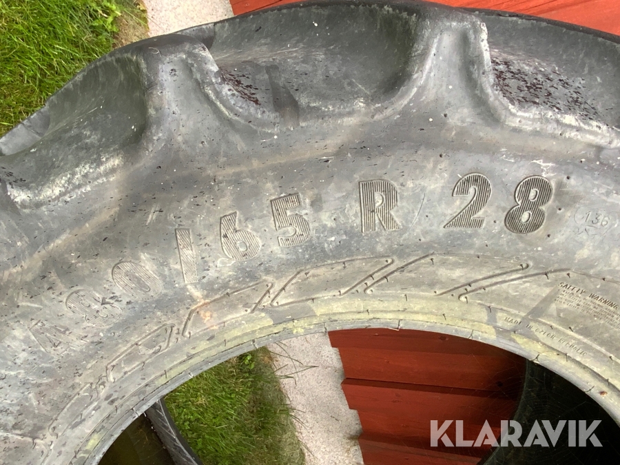Traktordäck Continental 600/65 R38, 480/65 R28, Alingsås, Kl