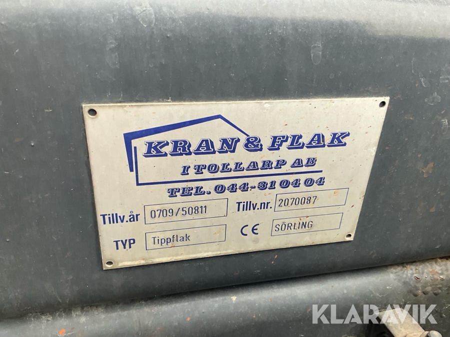 Spannmålsbil Scania R500LB, Simrishamn, Klaravik auktioner