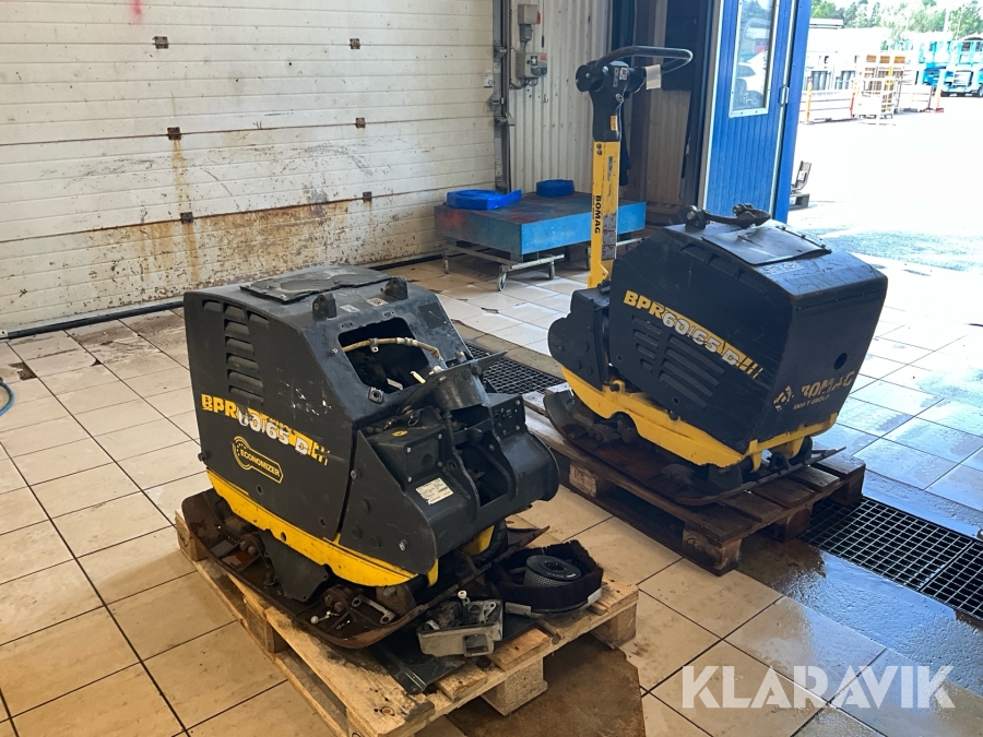Markvibrator 2st Bomag BRP 60/65D, Katrineholm, Klaravik auk