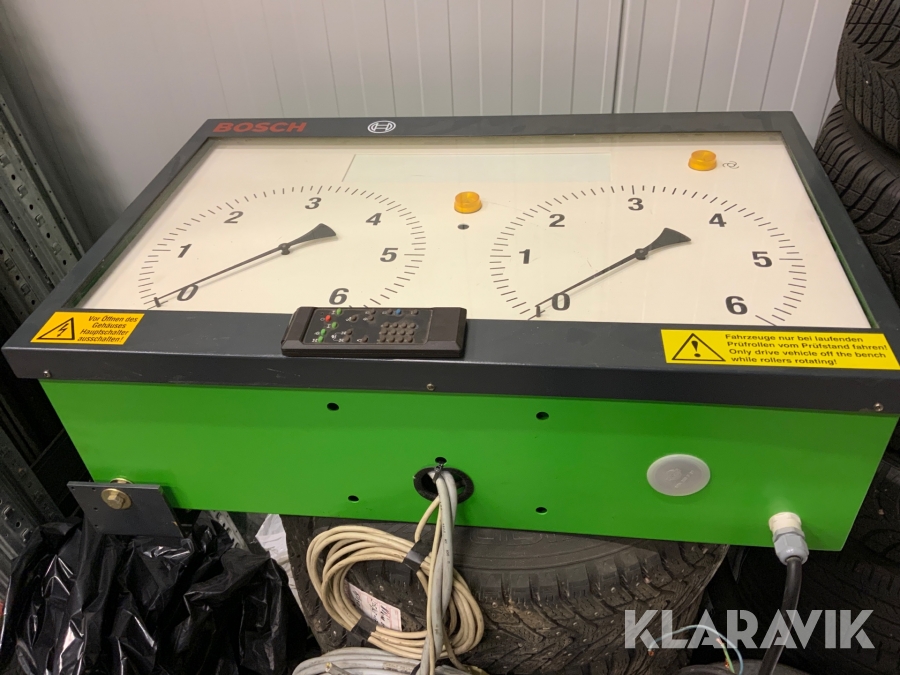 Klaravik Auktioner | Bromsprovare Bosch med fjärrkontroll