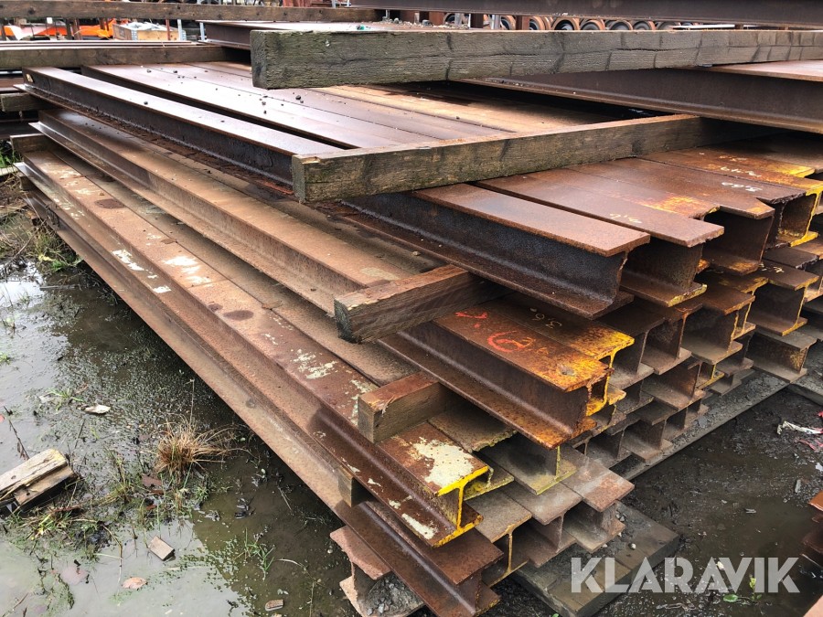 Klaravik Auktioner | Stålbalk HE120B 40 st Längd 3,5-3,7m