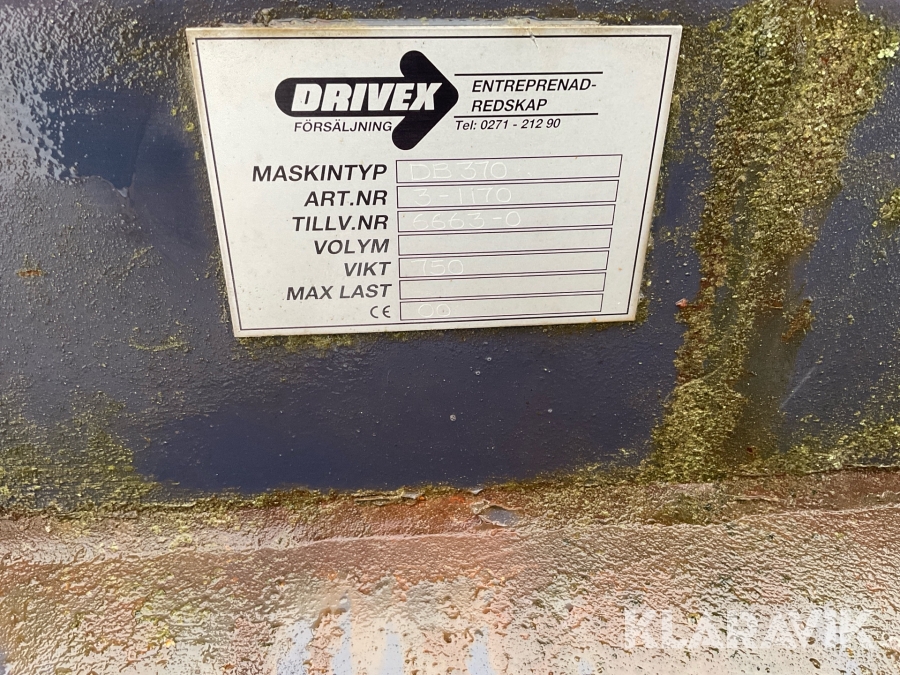 Diagonalblad Drivex DB 370, Malung-Sälen, Klaravik auktioner