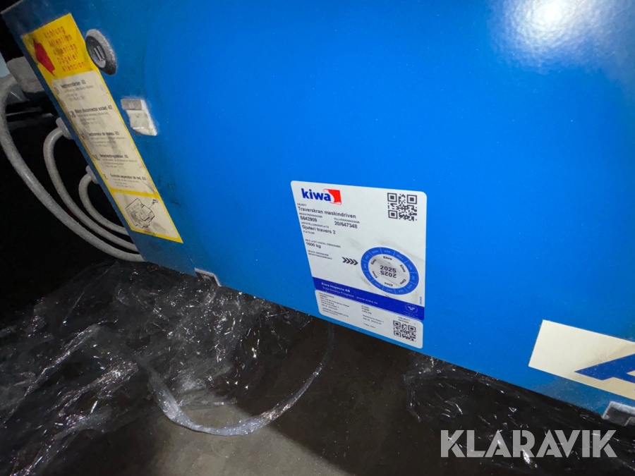 Traverssystem Abus 1600kg, Gnosjö, Klaravik auktioner